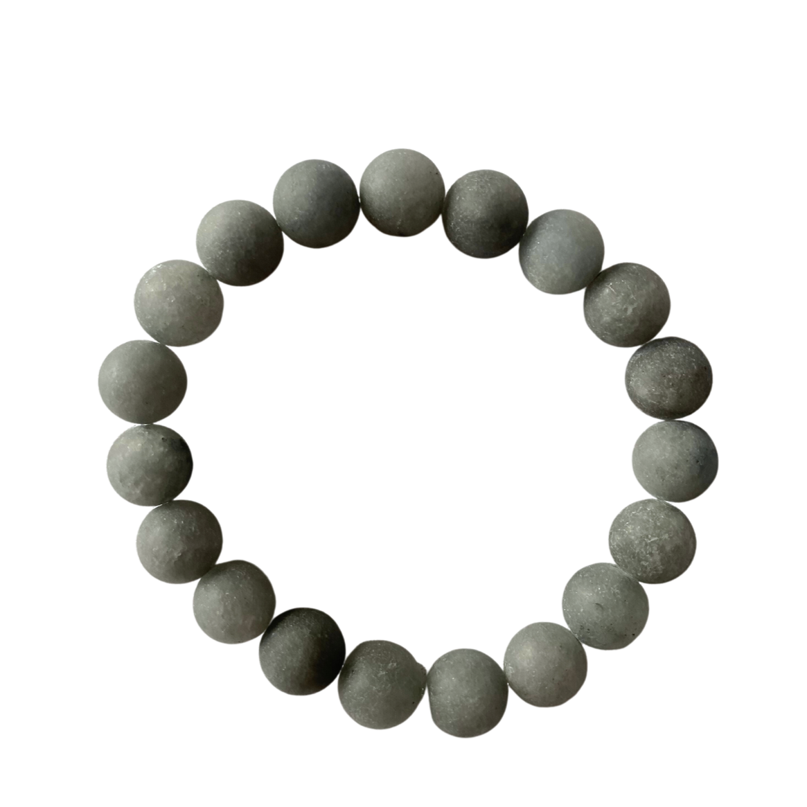 Matte Midnight Blue Grey Jade 10mm Bracelet – Centered Jewelry